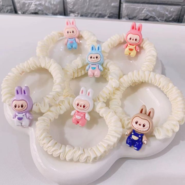 🔥พร้อมส่ง🔥 ยางมัดผม ลาบูบู้ | Labubu Hair bands 4สี🧸 ยางมัดผมเด็ก ลาย ...