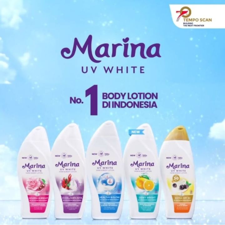 MARINA HAND & BODY LOTION UV WHITE 460ML \ MENCERAHKAN ~ ORIGINAL 100% ...