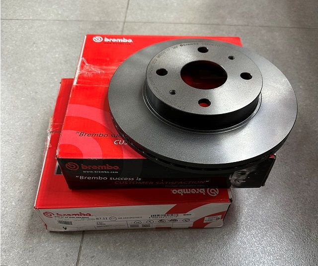 Original BREMBO 09.E067.11 Myvi lagibest front disc rotor - axia, bezza ...