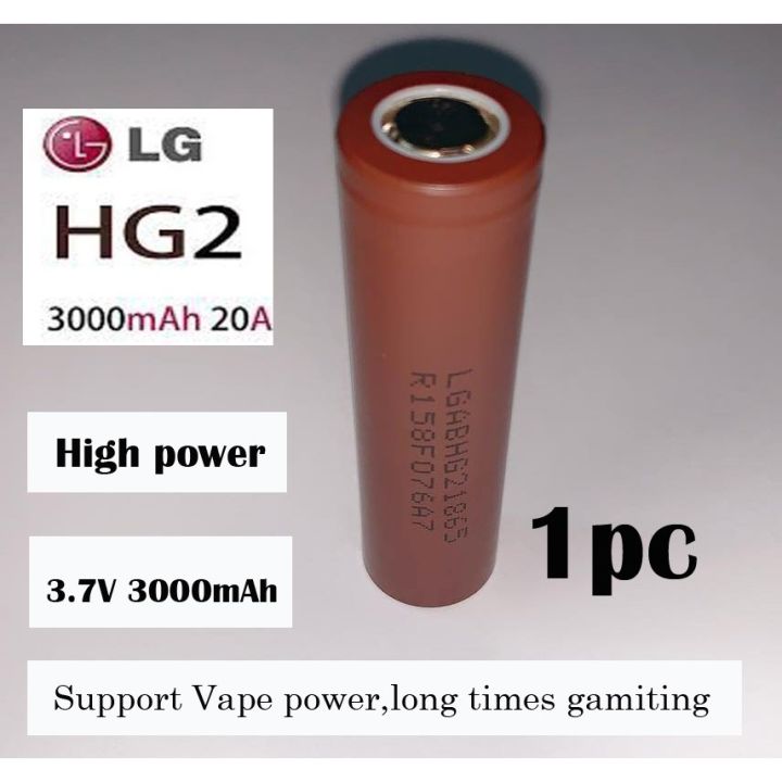 Hot supertravel 1pc LG HG2 18650 3.7v 3000mAh 20A Rechargeable Battery ...