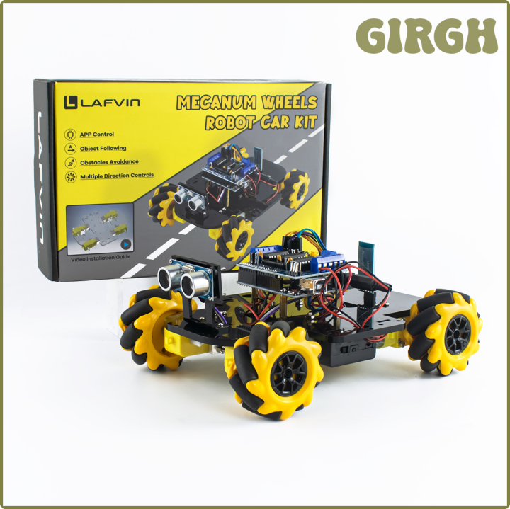 LAHGH LAFVIN Smart Robot Kit for Arduino Programming Robot Project Complete Starter Kit DIY ...