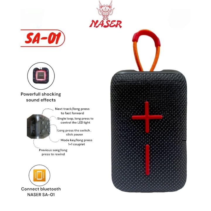 SPEAKER BLUETOOTH NASER SA-01 PLUS PACK | Lazada Indonesia