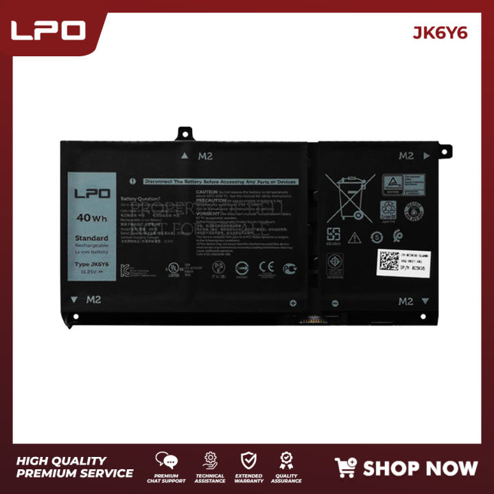 LPO Laptop Battery JK6Y6 for Dell Latitude 3410 3510 5300 5401 5501 ...