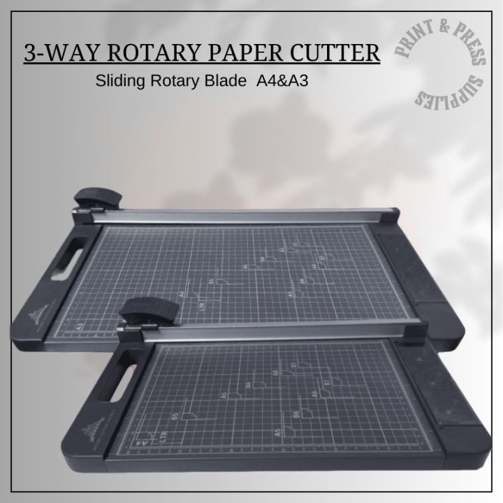 PP Supplies- JELESI 3 Way Rotary Paper Cutter A4 / A3 Size | Lazada PH