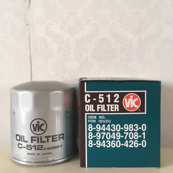 VIC C-512 OIL FILTER (ISUZU ELF/HILANDER/CROSSWIND/FUEGO/IPV/DMAX ...