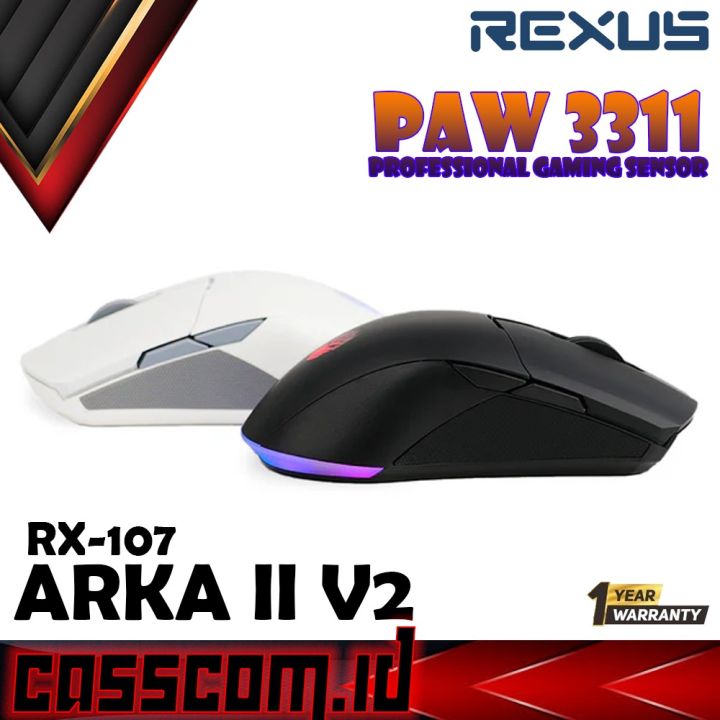 Rexus Mouse Wireless Gaming Arka II RX-107 Dual Connection - Macro ...