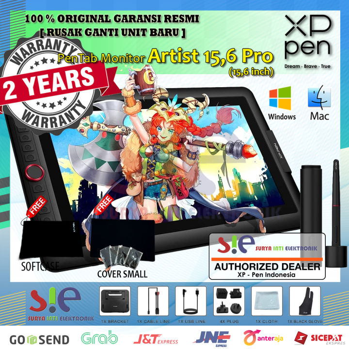XP PEN Artist 15.6 PRO PenTab Monitor Garansi 2 Thn [rusak ganti baru ...