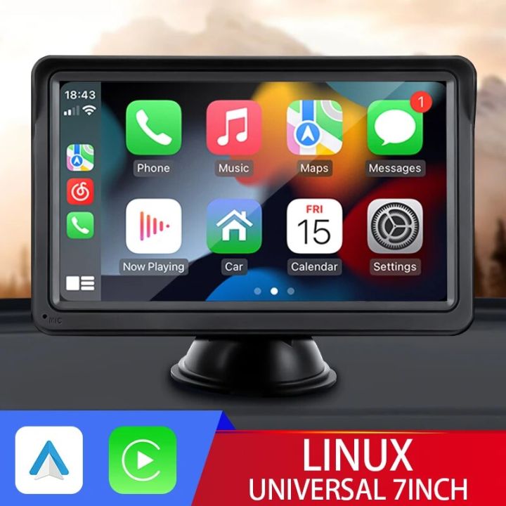 Hippcron หน้าจอสัมผัสรถยนต์วิทยุติดรถยนต์ไร้สายเครื่องเล่นภาพเคลื่อนไหว ...