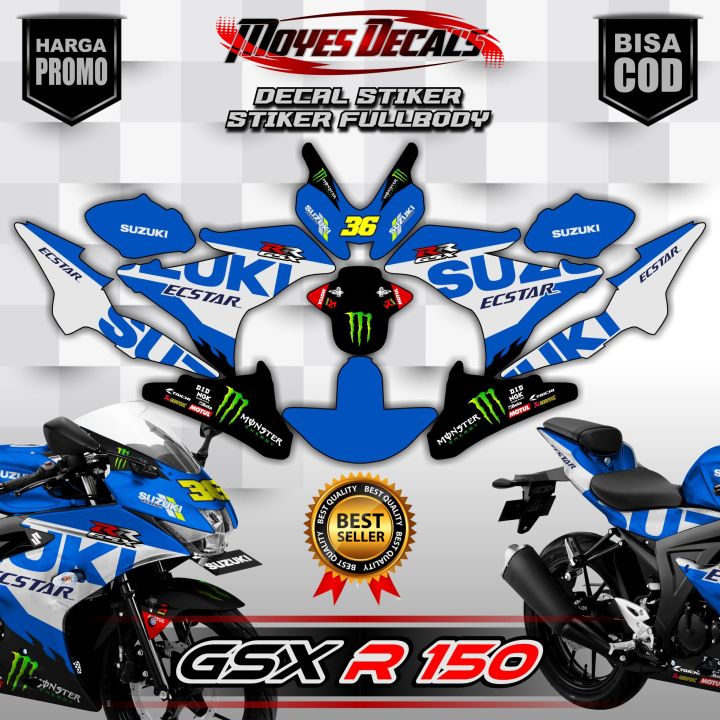 ( BISA COD / BAYAR DI TEMPAT ) Decal GSX 150 Decal Motor GSX 150 Decal ...