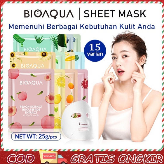 BIOAQUA Sheet Mask Hydrating Essence Face Mask Brightening Moisturizing Skin Care Anti Aging ...