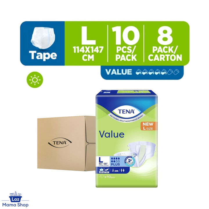 Tena Value Unisex Adult Diapers L - Case (Laz Mama Shop) | Lazada Singapore