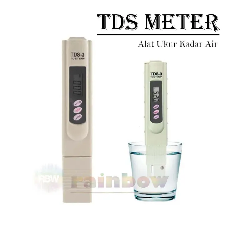 TDS Meter Alat Ukur Air Hidroponik TDS-3 190013 Alat Mengecek Kadar Air ...