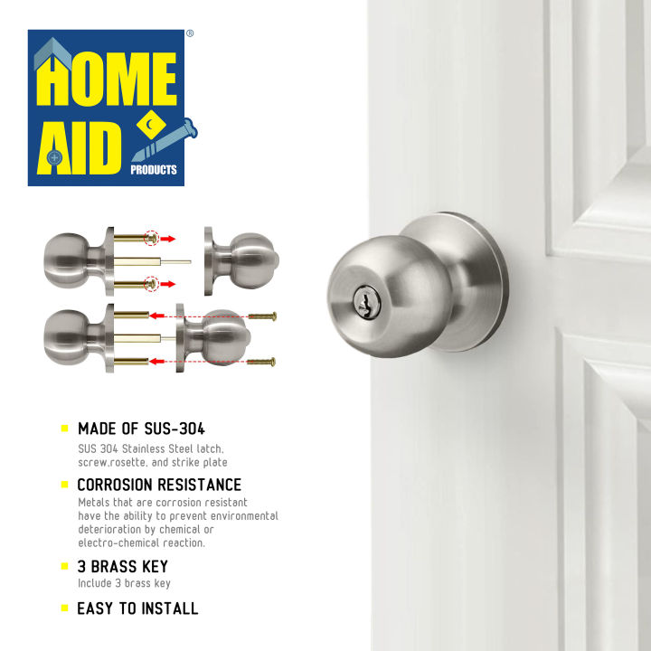 HOMEAID SUS 304 Keyed Entry Lock | Lazada PH