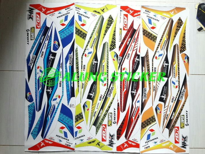 STIKER STRIPING LIS LES BODY YAMAHA YAMAHA JUPITER MX NEW 135 VARIASI ...