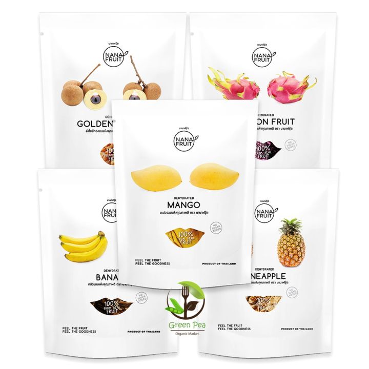 Nana fruit ผลไม้อบแห้ง Dehydrate Fruit Packs 70g ไม่มีน้ำตาล นานา ฟรุ๊ต ...
