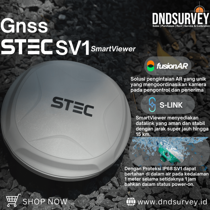 Gps Rtk Stec Sv1 Gnss Receiver dengan Fitur Kamera | Lazada Indonesia