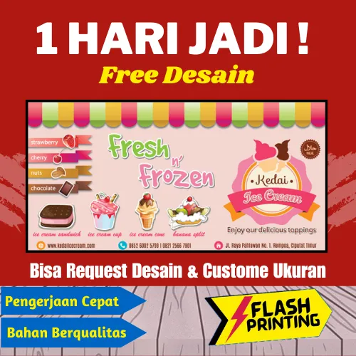 spanduk / spanduk banner / spanduk warung / spanduk ice cream / CETAK ...