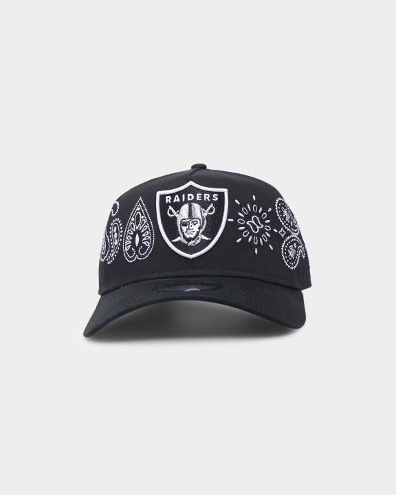 หมวก New Era Las Vegas Raiders 'Team Paisley' 9FORTY A-Frame Snapback ...