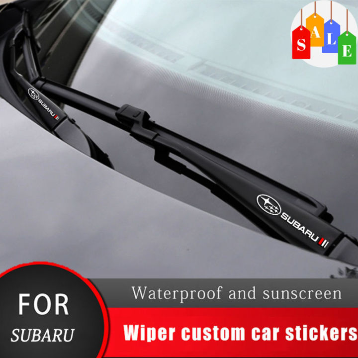 2PCS Metal emblem Auto Decor Decals Car Window Wiper Stickers For ...