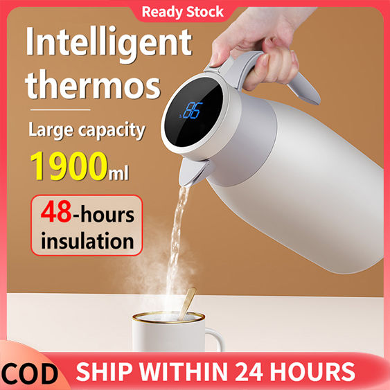 1.9L Thermal flasks containers Tumbler hot and cold 48 hours ...