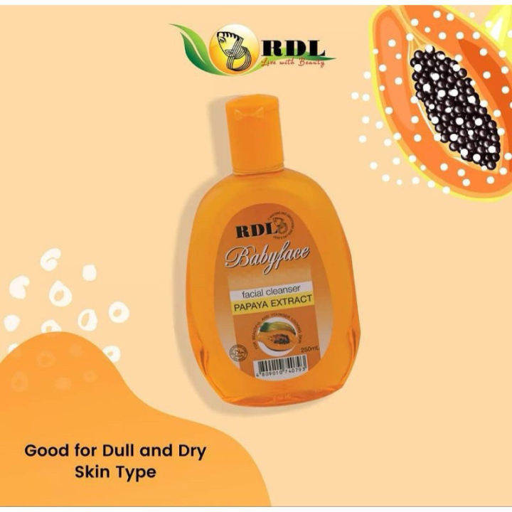 RDL Facial Cleanser TONER 150ML RDL Whitening Cream Sunblock 25ML ...