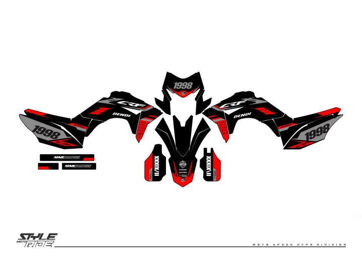 Decal CRF 150 L Full Body stiker / sticker dekal CRF 150 L desain custom | Lazada Indonesia