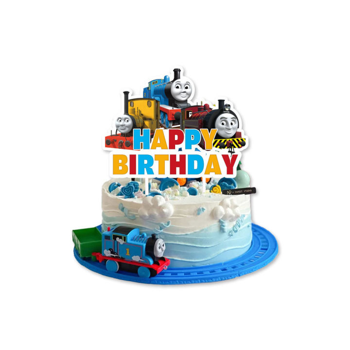 [SG SELLER] Thomas the Tank Engine Cake Topper - Train themed Birthday ...