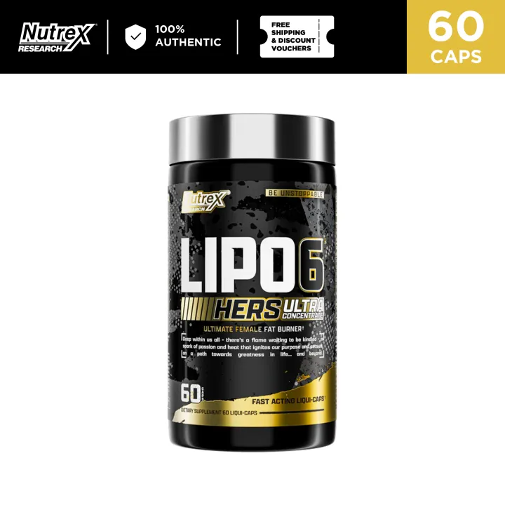 Nutrex Lipo 6 Hers 60 caps Ultra Concentrate Fat Burner. | Lazada PH