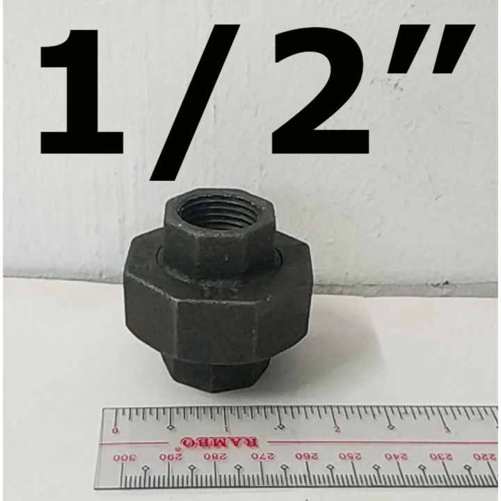 MECH BI UNION PATENTE 1/2" SCH40 STANDARD THREADED BLACK IRON == BI ...