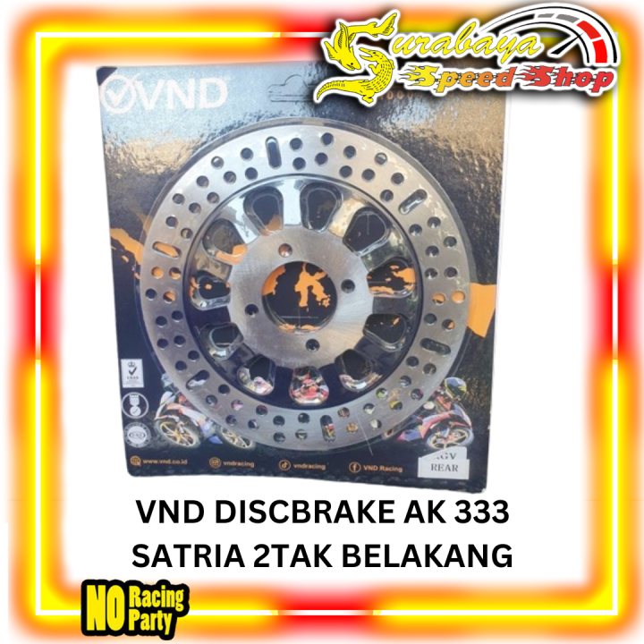 VND Discbrake Piringan Cakram Belakang Tipe AK 333 Ukuran 230mm Satria ...