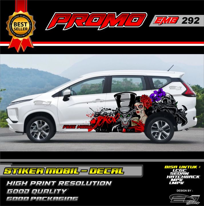 DECAL STICKER MOBIL-STIKER BODY FORTUNER, NEW PANTHER, TERIOS-STIKER ...