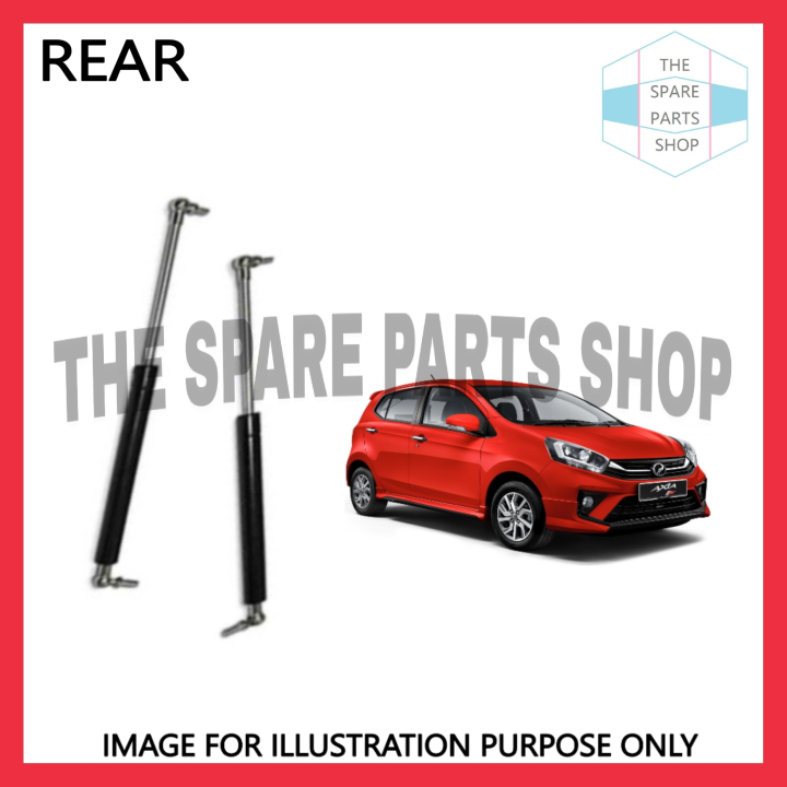 PERODUA AXIA REAR BOOT DAMPER GAS SPRING BONNET ABSORBER LEFT AND RIGHT ...