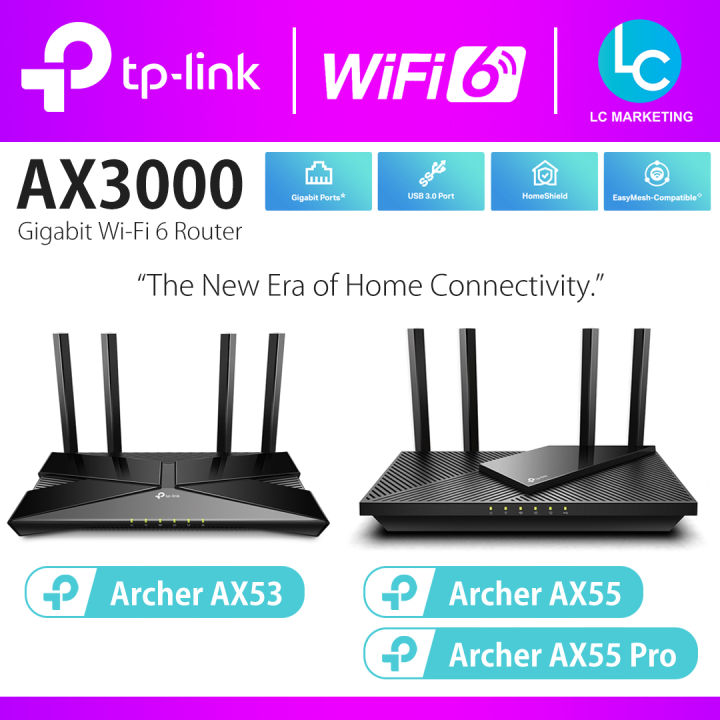 TP-Link Archer AX53 │ AX55 │ AX55 Pro │ AX3000 Dual Band Gigabit Wi-Fi ... TP-Link Archer AX53 │ AX55 │ AX55 Pro │ AX3000 Dual Band Gigabit Wi-Fi ...