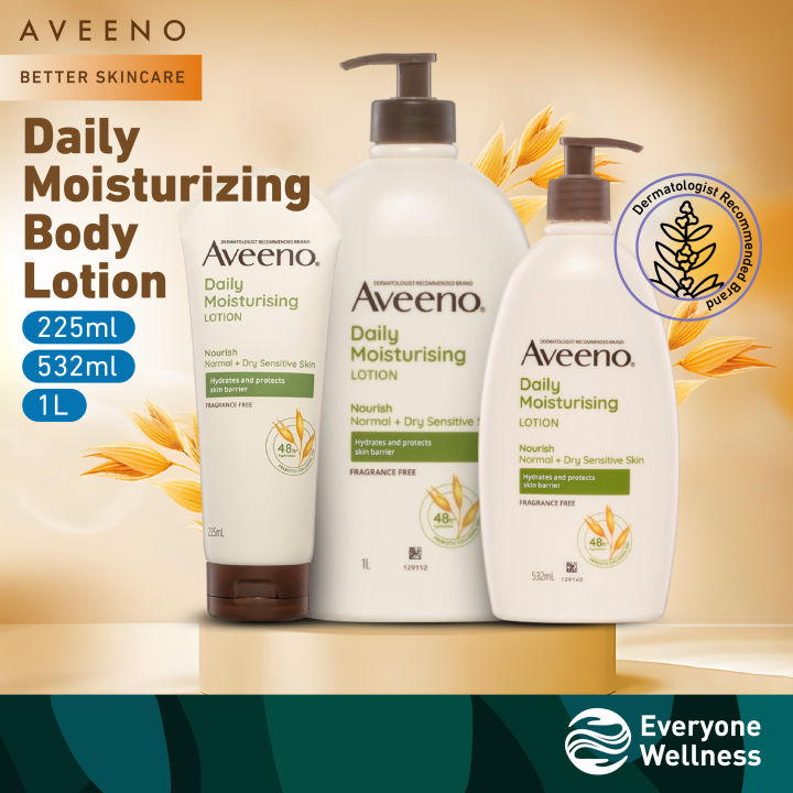 [Local Delivery] Aveeno Daily Moisturizing Body Lotion for Normal + Dry ...