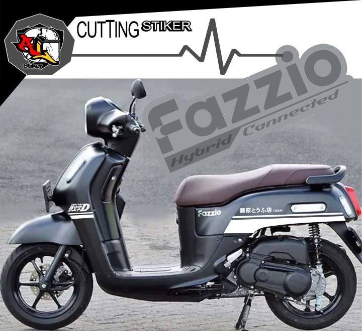 CUTTING STICKER FAZZIO/ITD.421A/STRIPING FAZZIO SIMPEL/STIKER INITIAL D ...