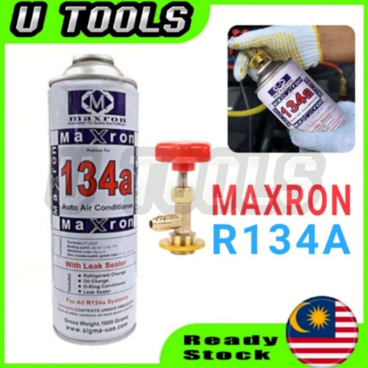 MAXRON R134a Gas Aircond Kereta Refrigerant Car Air Conditioning R134a ...