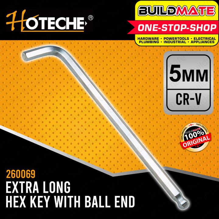 HOTECHE 5mm Extra Long Hex Key With Ball End HTC-260069 - BUILDMATE ...
