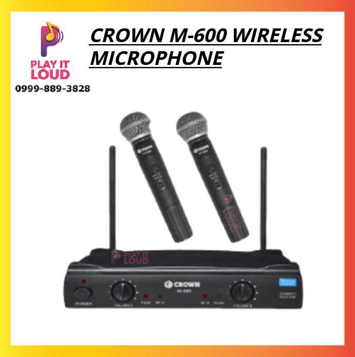 CROWN M-600 WIRELESS MICROPHONE | Lazada PH