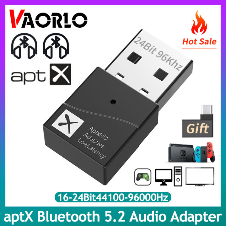 VAORLO Original TX40 Bluetooth 5.2 Audio Transmitter Qualcomm QCC3040 Multipoint 24Bit 96Khz ...
