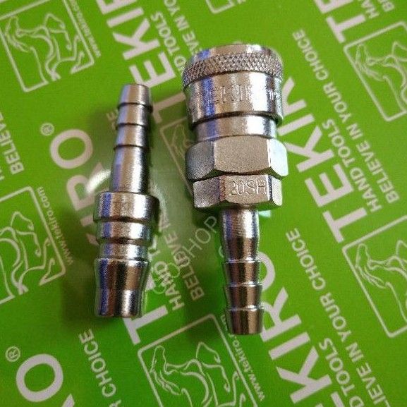 TEKIRO Quick Coupler Two Touch Fitting / Sambungan Selang Kompresor SH20 dan PH20 | Lazada Indonesia