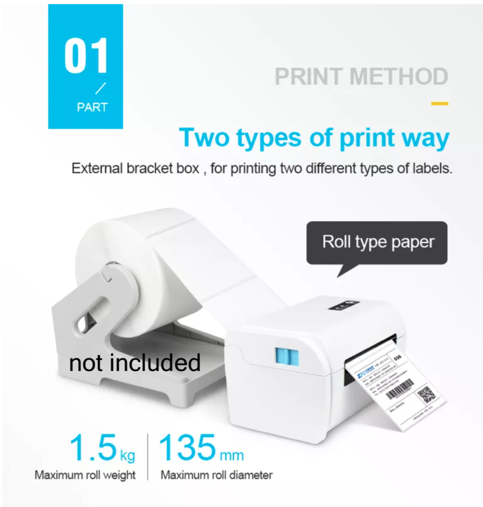 POS-9200-L-110mm paper width Thermal Shipping Label Printer | Lazada PH