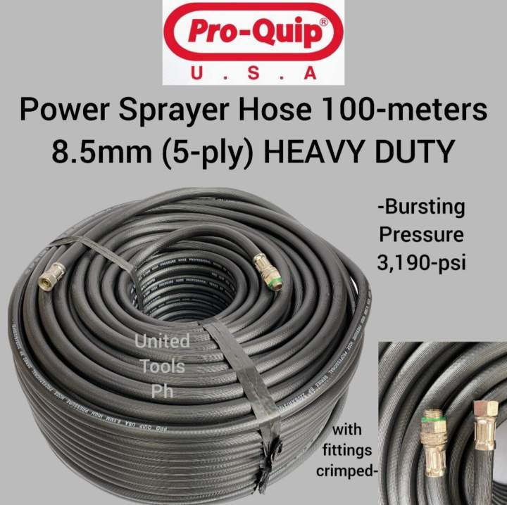 PRO-QUIP Power Sprayer Hose (5-PLY) 100-meters 8.5mm for Belt type ...