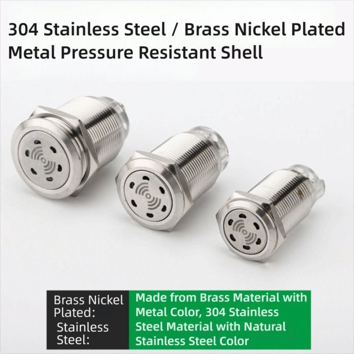 W5YR High Decibel DB Metal Buzzer 12V 24V 16mm Alarm Sounder Stainless ...