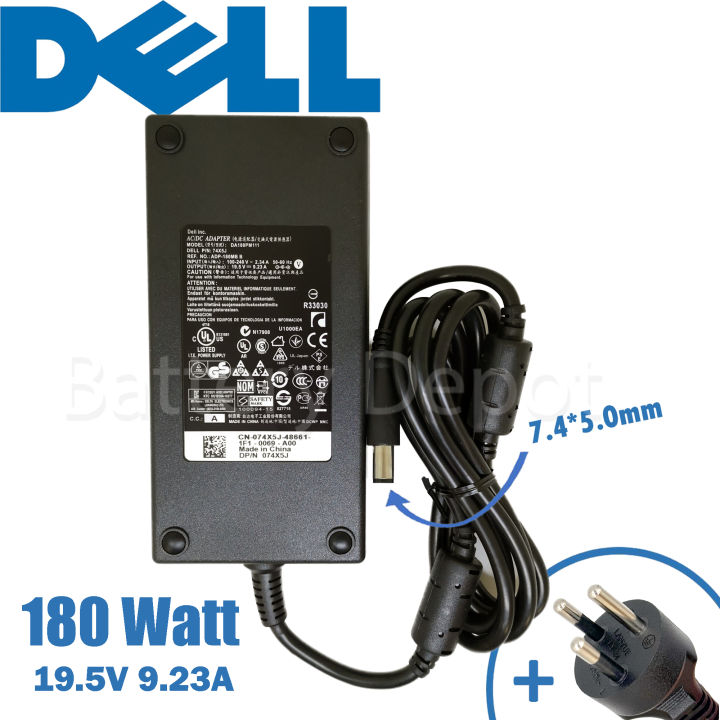 Dell Adapter ของแท้ 19.5V/9.23A 180W หัวขนาด 7.4*5.0mm สายชาร์จ Dell อะแดปเตอร์ | Lazada.co.th