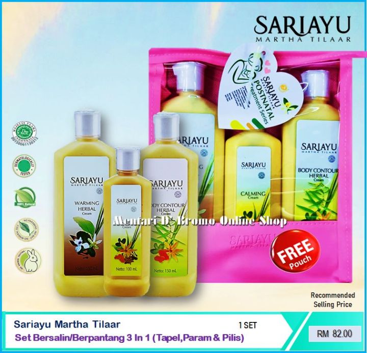 Sariayu Set Habis Bersalin / Set Berpantang 3In1 Economy Pack ( Tapel ...