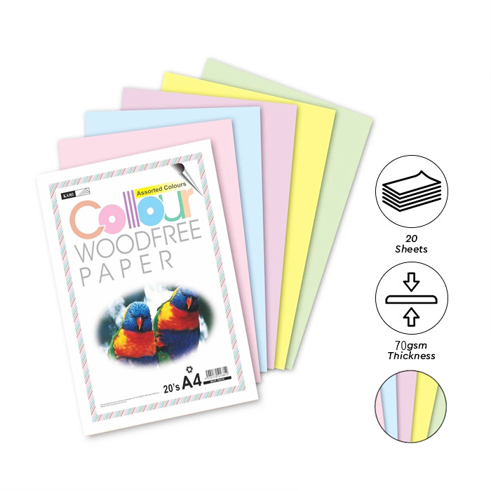Kami A4 Colour Woodfree Paper 20’s | Lazada