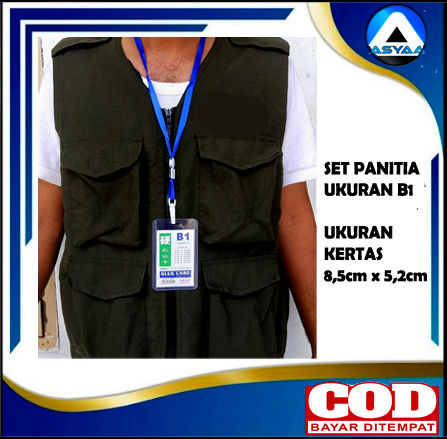 10 Set Name Tag Panitia Ukuran b1 ( Kartu id card ) | Lazada Indonesia