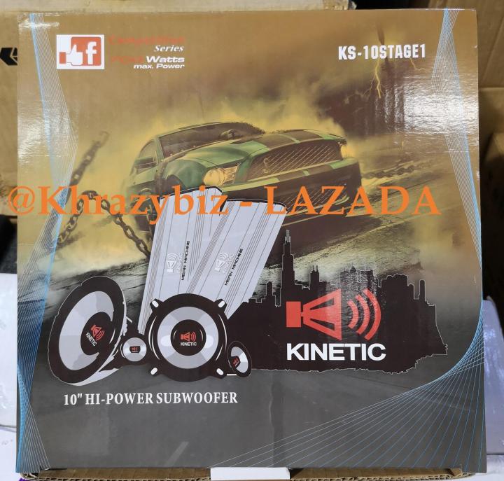 Kinetic Subwoofer 10" 350 Watts RMS (STAGE 1) | Lazada