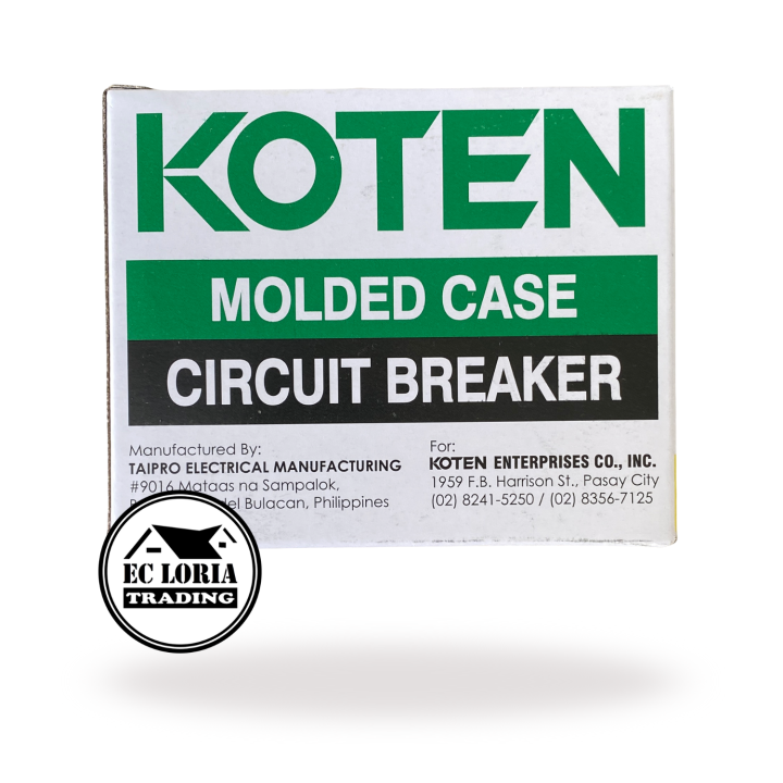 Koten Circuit Breaker Bolt-On 2 Pole HPH 15A, 20A, 30A, 40A, 50A and ...