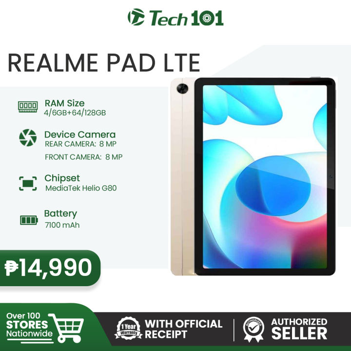Realme Pad LTE Tablet With Official Receipt With Warranty - Authorized ...